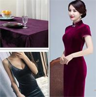 China 160CM Slate Blue Velvet Fabric Slight Elasticity Velour Stretch Velvet Upholstery For Outerwear for sale