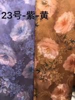 China Autumn Viscose Jacquard Plants Flowers Printed  Jacquard Cloth Material  140 - 142CM for sale