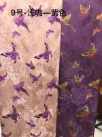 China Autumn Season Jacquard Jersey Fabric Floral Multi Color Lightweight Butterfly Pattern for sale