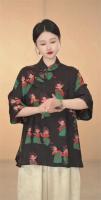 China Custom Viscose Jacquard Chinese Elemental Patterns Lightweight Printed Jacquard Fabric for sale