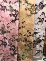 China Custom Viscose Jacquard Chinese Elemental Patterns Lightweight Printed Jacquard Fabric for sale