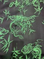 China Eco Friendly Textured Viscose Jacquard Bird Flower Jacquard Fabric Breathable For Dress for sale