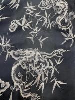 China Eco Friendly Textured Viscose Jacquard Bird Flower Jacquard Fabric Breathable For Dress for sale