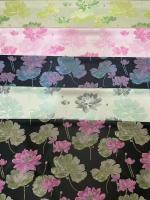 China Clothing Home Textiles Viscose Jacquard Lotus Jacquard Fabric For Women for sale