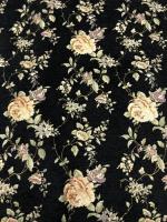 China Soft  100 Polyester Fabric Winter Roses Chenille Jacquard 148CM Fabric for sale