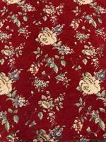 China Soft  100 Polyester Fabric Winter Roses Chenille Jacquard 148CM Fabric for sale