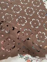 China 3D Pattern Burnt Flowers Contemporary Textile Art 100 Polyester Fiberfill Art Fabric for sale