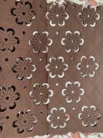 China 3D Pattern Burnt Flowers Contemporary Textile Art 100 Polyester Fiberfill Art Fabric for sale