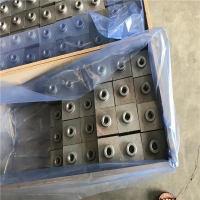 China Bimetallic Shredder Hammer Tips 90x50x55mm 1.8kg for Sugar Mills for sale