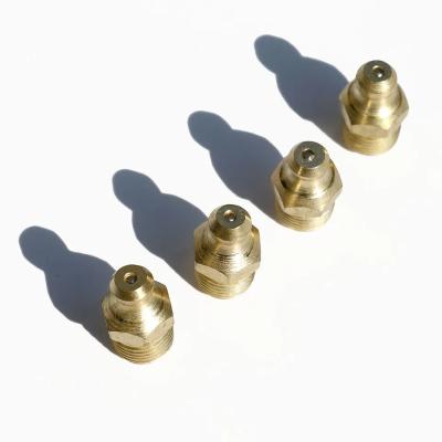 China Hexagon Round Head Brass Grease Zerk Fitting Grease Fitting M6 for sale
