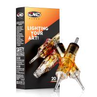 China EO Sterilized Tattoo Cartridge Needle 20pcs/Box Round Curved Magnum Tattoo Needles for sale