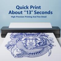 China Black ABS Tattoo Copier Machine Thermal Printer Tattoo Stencil Machine for sale