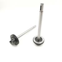 China 38 Teeth Stainless Iron Gear Shaft with Polished Surface for MO Printing Machine Driver Gear for sale