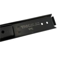 China Iron Material Black Shield Track Telescopic Rail with Polish Surface Treatment for Heidelberg Printing Machine Parts for sale