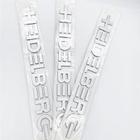 China Gray Heidelberg Symbol Letter Label for SM52 SM74 SM102 Offset Printing Machine Wordmarks for sale