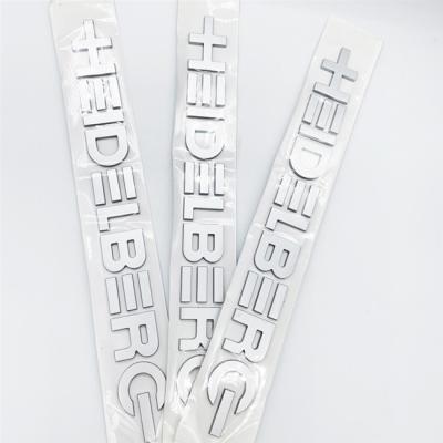 China Gray Heidelberg Symbol Letter Label for SM52 SM74 SM102 Offset Printing Machine Wordmarks for sale