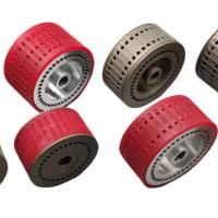 China Rubber/Steel Material Red Color Wear-Resisting Suction Wheel for Folding Machine Parts and Offset Printing Accessories for sale