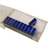 China Carbon Steel Roland Gripper Pad with Blue Rubber for Printing Press Spare Parts 19*18*8mm for sale