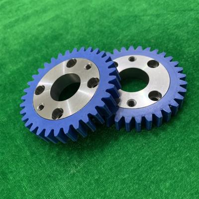 China 33 Teeth Blue Color Iron Material Gear for Sakura Machine Printing Press Spare Parts for sale