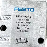 China Original Factory FESTO Solenoid Valve MFH-3-1/8S Series 0692 Aluminum and Copper Light Gray for Offset Printing Machine for sale