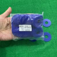 China 38x15x0.8mm Blue Color Flat Rubber Sucker for Offset Printing Machine Replacement Parts for sale