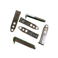 China 70mm X 16 X 5mm Brown Steel Gripper with 6mm Middle Hole for Offset Printing for sale