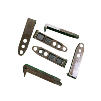 China 70mm X 16 X 5mm Brown Steel Gripper with 6mm Middle Hole for Offset Printing for sale