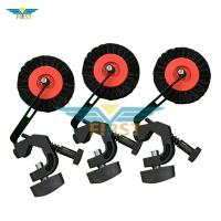 China Heidelberg Black Wheel Brush Support with Pig Hair and Iron Material for Printing Machine Parts OEM Available for sale