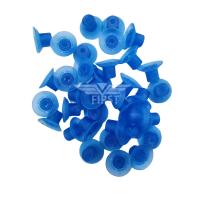 China Blue Color Rubber Sucker 32x18mm High Feet Sucker for Die Cutting Machine with Durable Rubber Material for sale