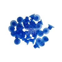 China Blue Color Rubber Sucker 32x18mm High Feet Sucker for Die Cutting Machine with Durable Rubber Material for sale