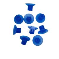 China Blue Color Rubber Sucker 32x18mm High Feet Sucker for Die Cutting Machine with Durable Rubber Material for sale