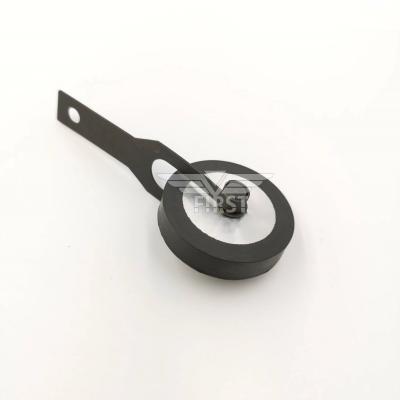 China Black Color Iron/Rubber Material Rubber Wheel for HD Printing Machine with Long Using Life for sale