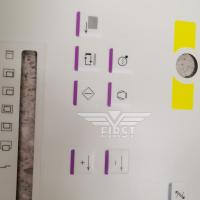 China White Color Membrane Panel Symbol Letter Label For Heidelberg SM102 Printing Machine Sticker in 63*21.2 or 37*15.5CM Size for sale