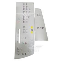 China White Color Membrane Panel Symbol Letter Label For Heidelberg SM102 Printing Machine Sticker in 63*21.2 or 37*15.5CM Size for sale
