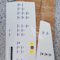 China White Color Membrane Panel Symbol Letter Label For Heidelberg SM102 Printing Machine Sticker in 63*21.2 or 37*15.5CM Size for sale