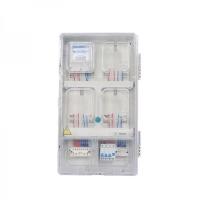 China ISO IEC Single Phase Electric Meter Box 4 Way Abs Distribution Box for sale