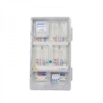 China ISO IEC Single Phase Electric Meter Box 4 Way Abs Distribution Box for sale