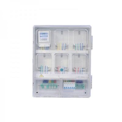 China GB/T7251 1 Phase 6 Way Polycarbonate Meter Box for sale