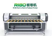 China R180 UV Hybrid Printer 1800mm Width with CMYK+White for PVC Board and Rigid Materials for sale