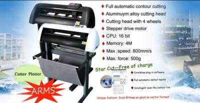 China 0.6M Servo Motor Cutter Plotter Machine with 1000mm/s Speed and 800g Cutting Force for Vinyl Stickers for sale