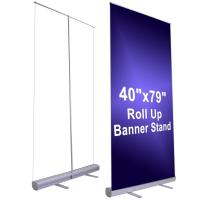 China 150cm Width Large Retractable Roll Up Banner Stand - 200cm Height, 6kg Portable Display for Trade Shows for sale