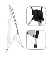 China Economic Roll Up Banner Stand 60×160 cm with Aluminum Tripod Base and Fiberglass Poles - 2kg Portable Display for sale