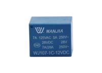 China Wj107 T 73 7A 12V Ac 250V Jzc Miniature Low Power Relays For Door Opener for sale