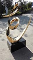 China Modern Outdoor Garden Design High Grade Stainless Steel Abstract Growth Art Sculpture for sale