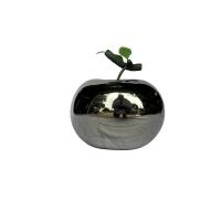 China Outdoor Garden Park Stainless Steel Metal Craft Apple Sculpture with Custom Large Size for sale