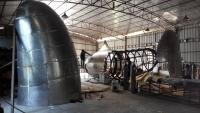 China Modern Outdoor Garden Design Abstract Growth Art Stainless Steel Sculpture with Printing for sale