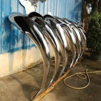 China Customized Outdoor Stainless Steel Dolphin Sculpture Perfect for Hotel Decoration for sale