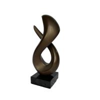 China Modern Style Garden Abstract Sculpture Polished Stainless Steel in Number 8 Shape for sale