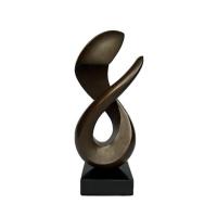 China Modern Style Garden Abstract Sculpture Polished Stainless Steel in Number 8 Shape for sale
