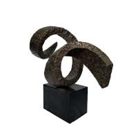 China Professional Teams Bring Indoor Modern Design Bronze Stainless Steel Metal Sculpture for Hotel for sale